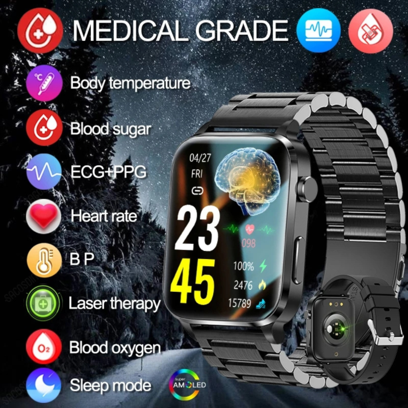 Lige 8762 medical grade reliable data waterproof watch | PURPLE-BD