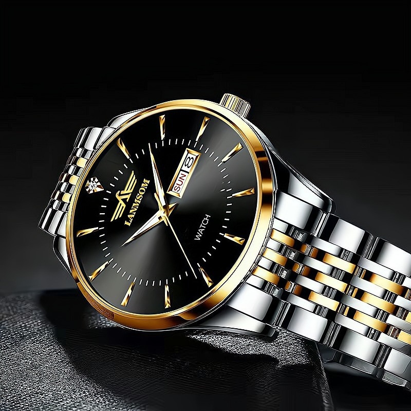 Lanmsom formal wear men's watch | PURPLE-BD