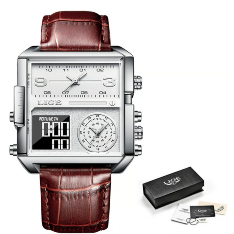 lige LED luminous digital watch for men | PURPLE-BD